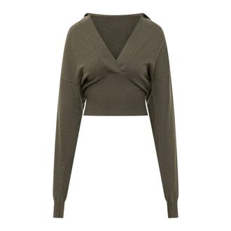 Stella McCartney Damen, Strickwaren, Gr&uuml;n, XSGr&ouml;&szlig;e