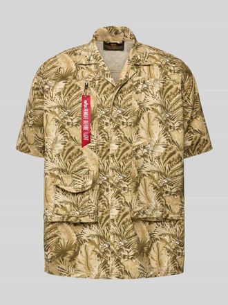 Alpha Industries Relaxed Fit Freizeithemd mit Pattentasche Modell Honolulu