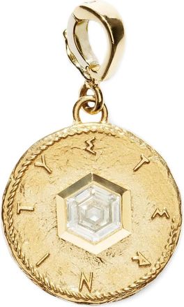 Azlee collier Eternity Hexagon en or 18ct à diamants