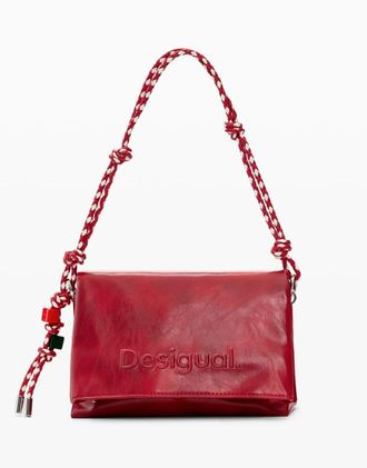 Desigual Mittelgro&szlig;e Tasche in Rot mit Logo