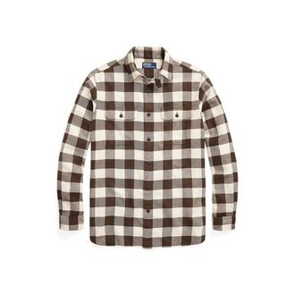 Polo Ralph Lauren kariertes Baumwollhemd - braun