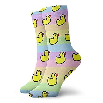 XCNGG Chaussettes &agrave; motif de canard, douces, pour course &agrave; pied, randonn&eacute;e, travail, confortables, respirantes, d&eacute;contract&eacute;es, pour hommes et femmes