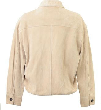 Ami Goat Leather Overshirt - Beige