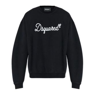 Dsquared2 Sweatshirt mit gesticktem Logo - - Sweatshirts & Hoodies - Herren - Schwarzk - 3XL