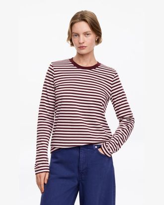 Arket Signature-Langarmshirt -Rosa