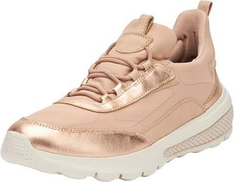 Geox Baskets D Spherica Actif A pour Femme, Or Rose Nude, 38 EU