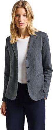 Street One 2116799 Blazer Basique, Bleu fonc&eacute; chin&eacute;, 42 Femmes