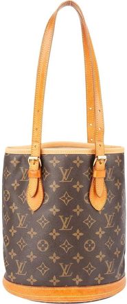 Louis Vuitton Crossbody Bags - Louis Vuitton Canvas Monogram Bucket PM Handbag - Gr. unisize - in Braun - für Damen