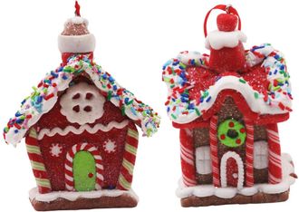 Valiclud 2st&uuml;cke Weihnachtsbaumanh&auml;nger aus Kunstharz H&auml;ngende Dekoration f&uuml;r Drinnen Ornament Weihnachtsdeko f&uuml;r Baum und Decke