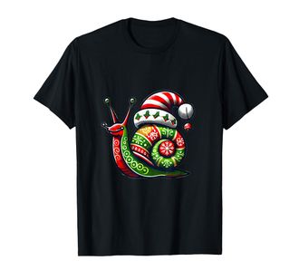 Generic Weihnachtsschnecke Schnecke mit Hut T-Shirt