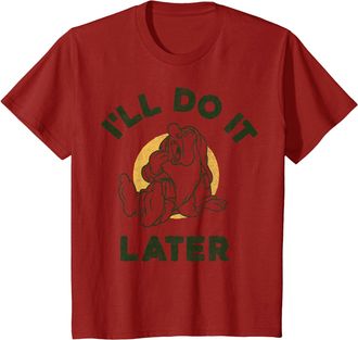 Disney Snow White Sleepy Ill Do It Later Humor T-Shirt