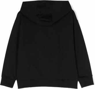 Versace Embroidered Cotton Fleece Sweatshirt - Black