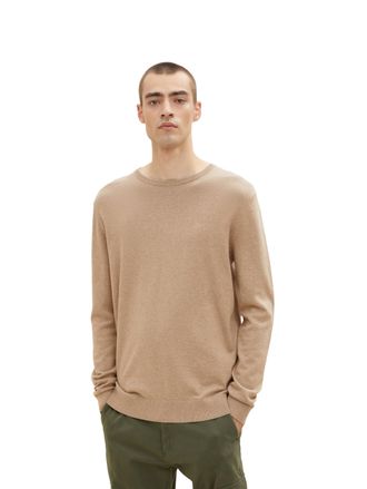 Tom Tailor Damen 1012976 Basic Strickpullover Mit Crewneck, 25988 - Covert Khaki, XL EU