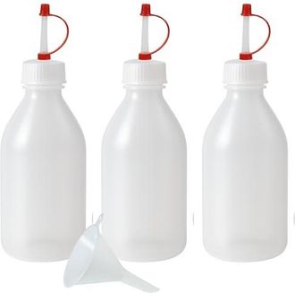 mikken Art 3 Spritzflaschen 250 ml BPA frei made in Germany - inkl. Einf&uuml;lltrichter