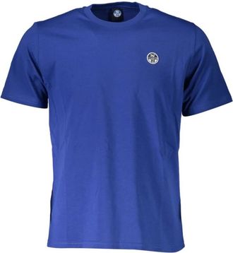 North Sails Blaues Baumwoll Herren T-Shirt - - Tops - Herren - Blau - XL