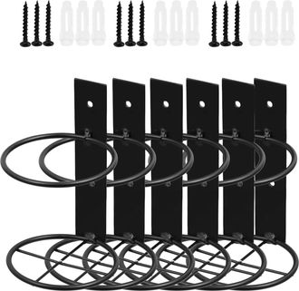 Aboofan SEWACC 6 St&uuml;ck Wandweinregal aus Robustem Eisen Schmaler Flaschenhalter Zur Wandmontage Platzsparend f&uuml;r Wein und Bierflaschen Metall Weinflaschenrega