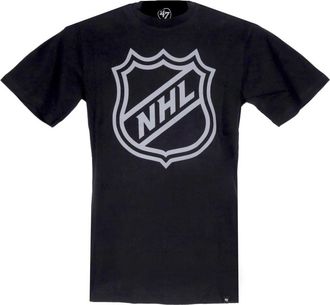 47 Brand NHL Current Shield Logo Echo Tee - - Tops - Herren - Schwarzk - S