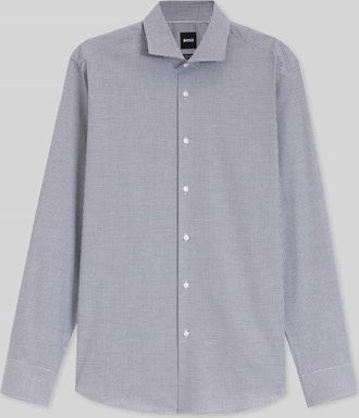 HUGO BOSS Regular Fit Businesshemd aus Baumwoll-Mix