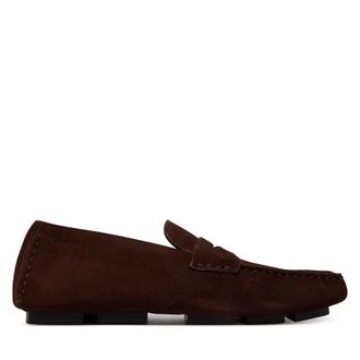 Calvin Klein Mokassins Calvin Klein Square Driver Suede HW0HW02844 Dunkelrot