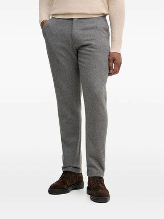 Barbour pantalon &agrave; taille ceintur&eacute;e - Gris