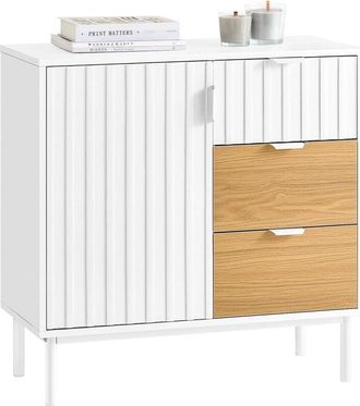 SoBuy [JAMAIS UTILISÉ] SoBuy FSB91-WN Meuble Chaussures, Meuble Entrée, Commode, Armoire de Rangement, Buffet Multifonctionnel pour Entrée, Salon et