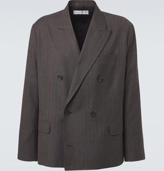 Our Legacy Blazer Halt ray&eacute; en laine et coton
