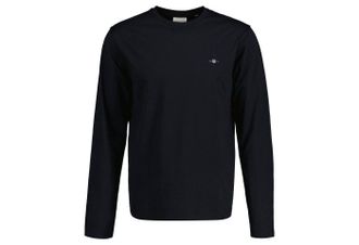 GANT T-Shirt Herren Longsleeve 1er Pack Baumwolle (Packung, 1er Pack)