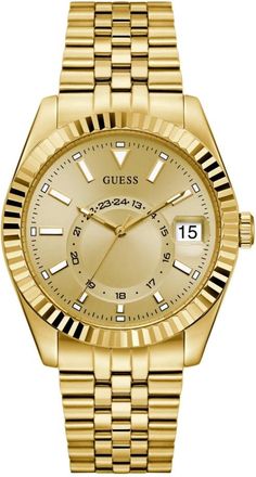 Guess Homme, Accessoires, Jaune, Taille: ONE Size Montre &agrave; quartz analogique
