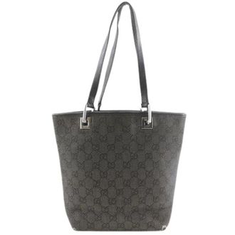 Gucci Sac fourre-tout GG Denim Pre-owned - Femme - Pre-owned - Noir - Taille: ONE Size