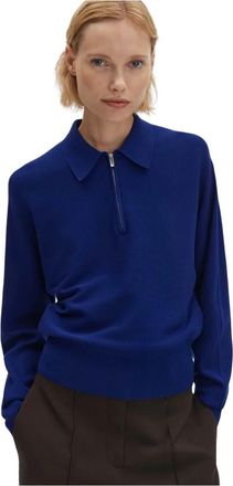 someday Strickpullover mit Rundhalsausschnitt - - Knitwear - Damen - Blau - L