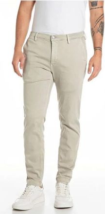 Replay Homme, Pantalons, Beige, Taille: W33 Benni Chino Coupe Droite