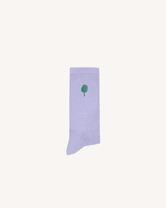 Faguo Chaussettes rose gris&eacute; coton