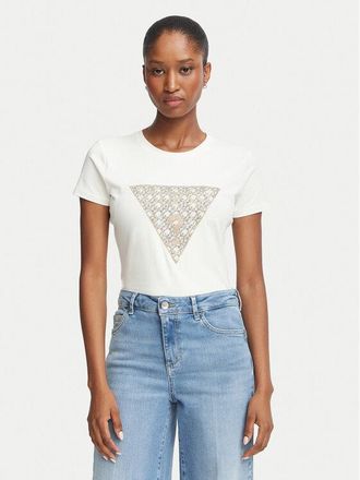 Guess T-Shirt W6BI61 K7948 Creme Regular Fit