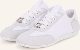 Roger Vivier Sneaker Viv Mit Schmucksteinen weiss