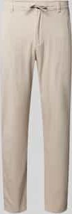Selected Regular Fit Stoffhose aus Baumwoll-Leinen-Mix