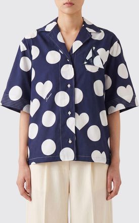 Jacquemus Chemise Marin &agrave; manches courtes en coton avec imprim&eacute; caurs