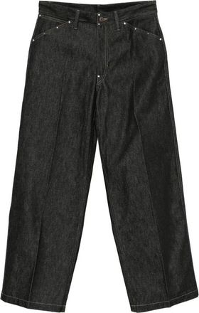 Christophe Lemaire Homme, Jeans, Noir, Taille: XL Wide Pant With Studs