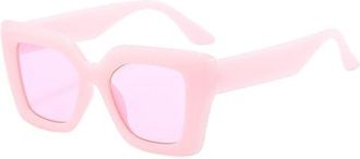 Generic Lunettes De Soleil Carr&eacute;es For Hommes Et Femmes, Id&eacute;ales For Les Voyages, La Conduite Ou Trajets Quotidiens(Pink)