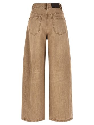 Brunello Cucinelli Womens Beige Cotton Jeans Denim Clothing