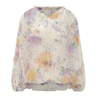 Zimmermann Femme, Blouses et Chemises, Multicolore, Taille: 42 FR Luna Ruffle Billow Blouse