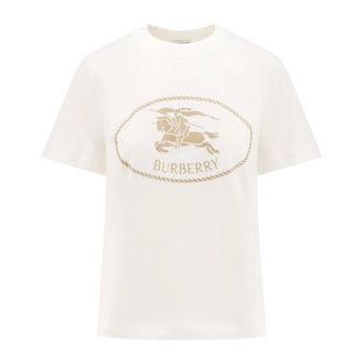Burberry T-shirts et Polos &agrave; col rond brod&eacute;s - Femme - Tops - Blanc - Taille: 38 FR