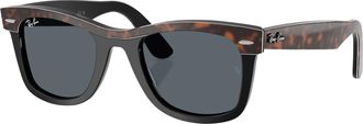 Ray-Ban Wayfarer Quadratische Sonnenbrille, Braun