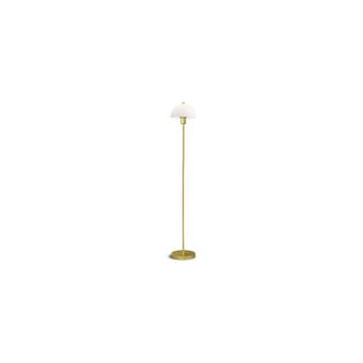 Belid Vienda Lampadaire Laiton, Verre Opalin, Interrupteur Sur Cordon 1x E14
