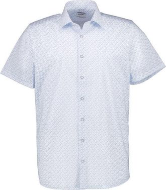 Olymp Herren Kurzarmhemd weiß Baumwoll-Stretch