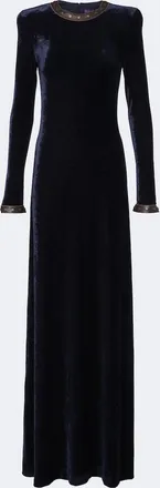 Ralph Lauren Collection Robe longue Nancie en velours