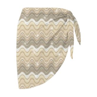 Saint Barth Onde Dorate Pareo - - Swimwear - Damen - Beige - ONE SIZE