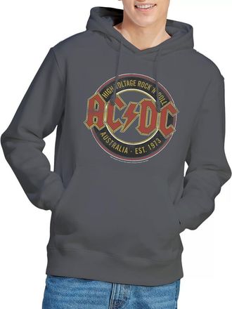 AC/DC ACDC Unisex Est. 73 Hoodie Kapuzenpullover, anthrazit, L