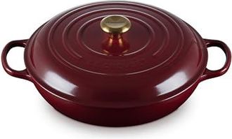 LE CREUSET Le Creuset Faitout Signature en Fonte Émaillée, Rond, Ø 30cm, 3.2 L, 5.555 kg, Garnet, 21180309494441