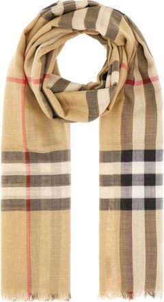 Burberry Femme, Accessoires, Beige, Taille: ONE Size &Eacute;charpe &agrave; Carreaux
