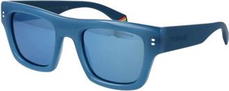Polaroid Homme, Accessoires, Bleu, Taille: ONE Size Square Frame Plastic Lunettes de soleil